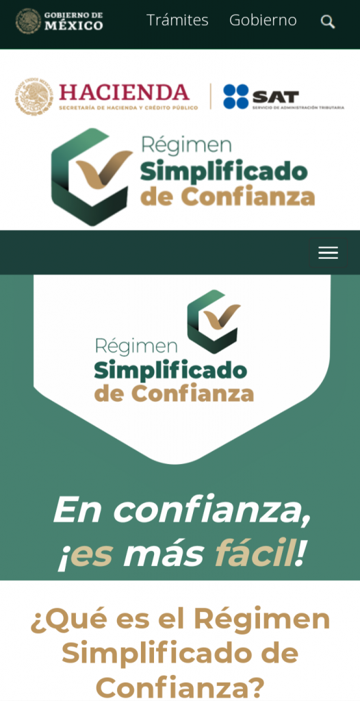 SAT presenta minisitió del régimen simplificado de confianza – En Linea BC SAT presenta minisitió del régimen simplificado de confianza – En Linea BC